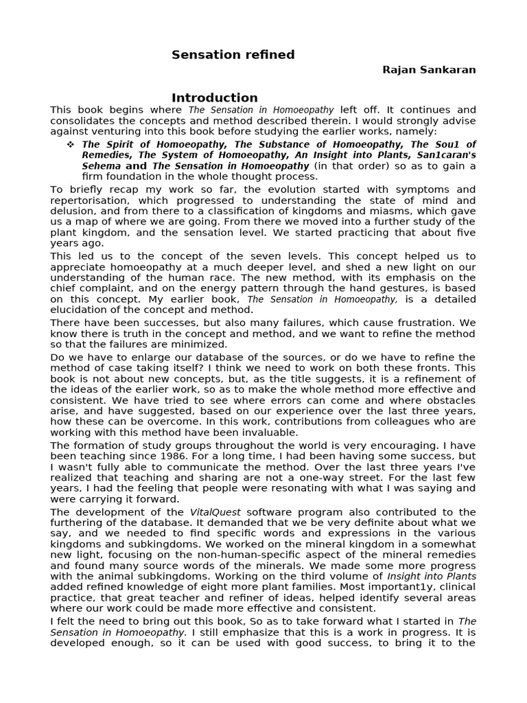 01 Introduction Sensation Refined | PDF