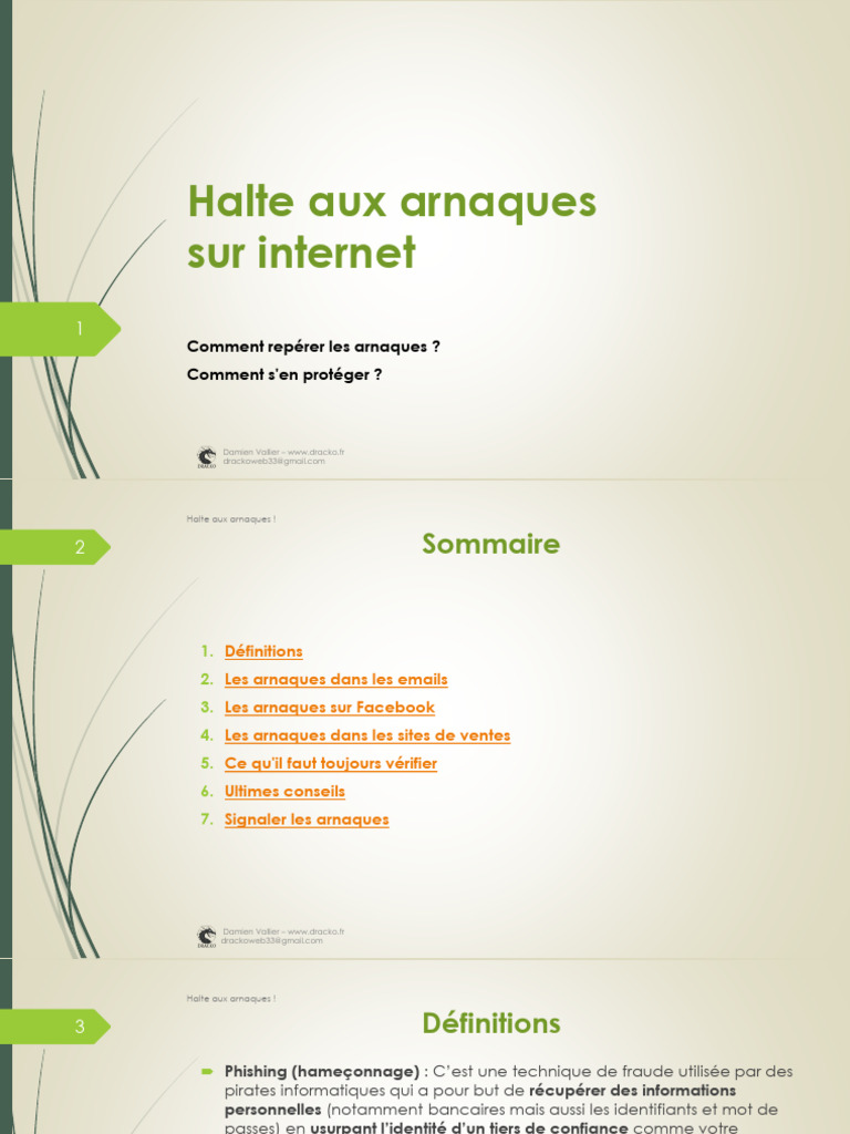 Halte Aux Arnaques | PDF