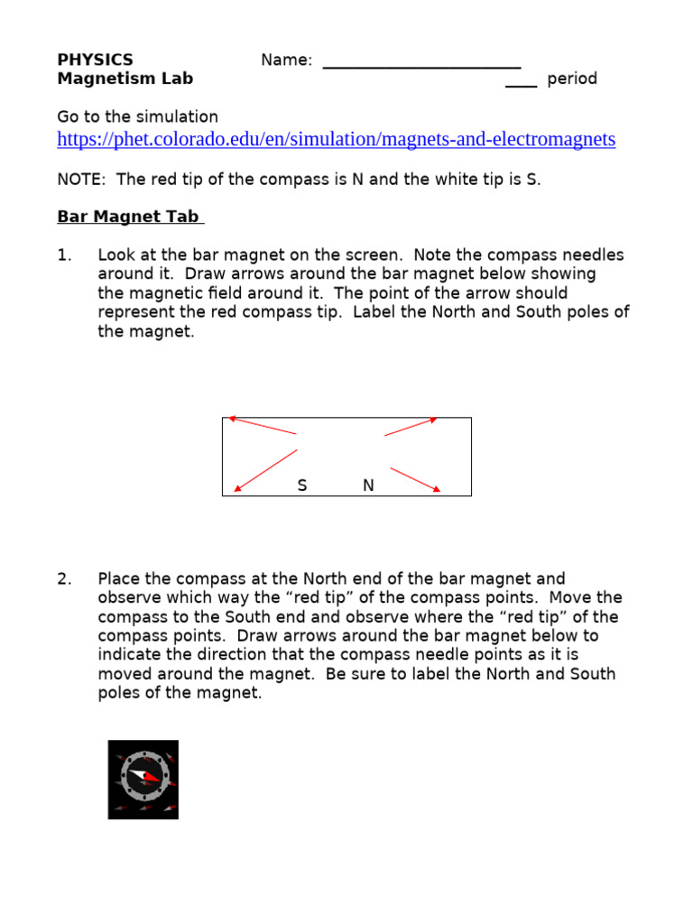 Of PhET Magnetism Lab | PDF
