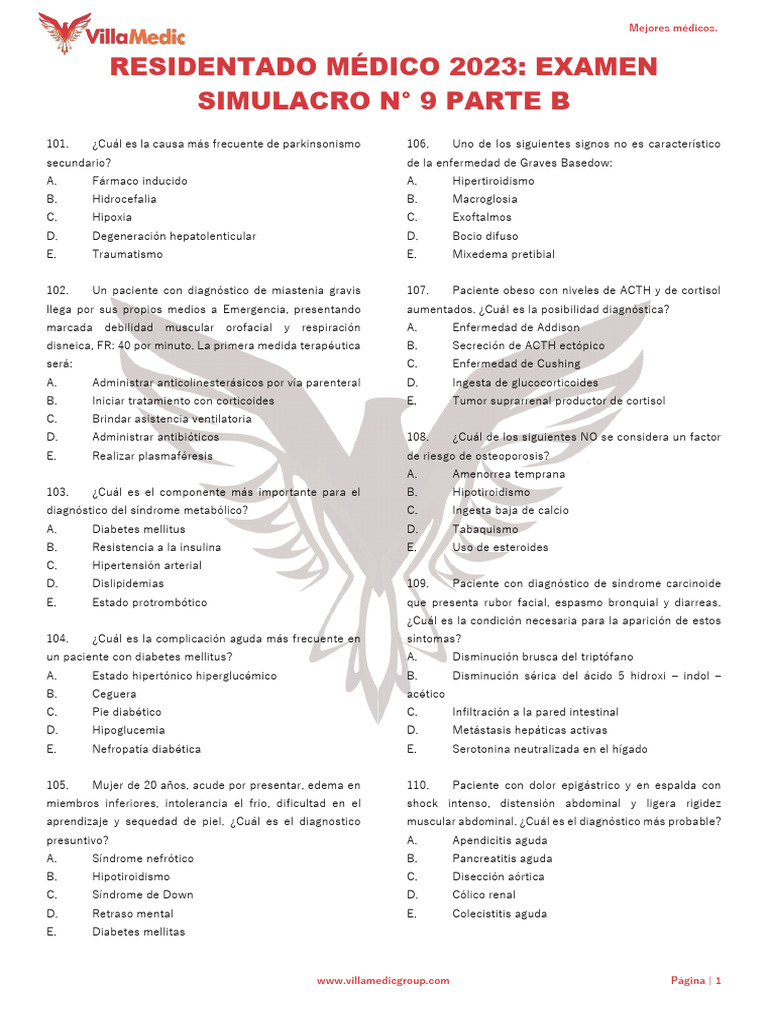 RM 2023 - Examen Simulacro 9 B | PDF