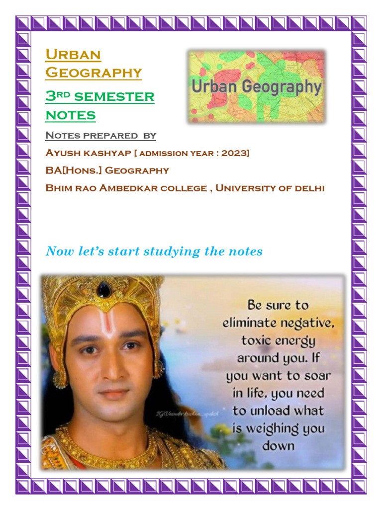 Urban Geography | PDF | Geography | History