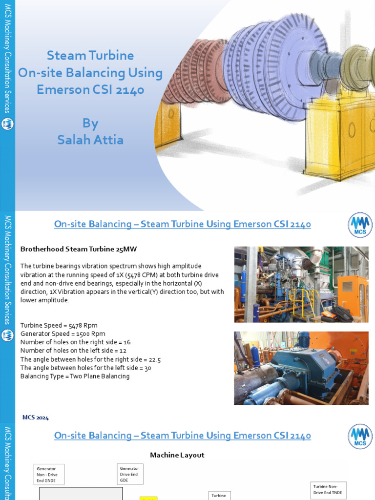 Steam Turbine On Site Balancing Using CSI 2140 | PDF