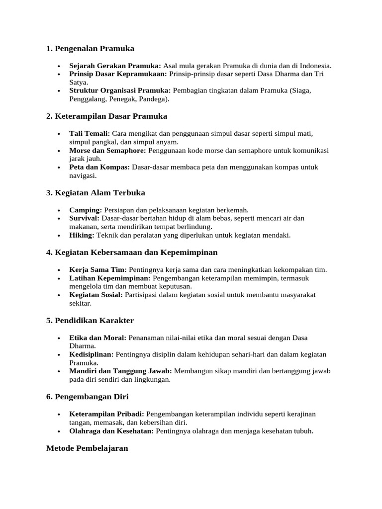 Materi Pramuka | PDF