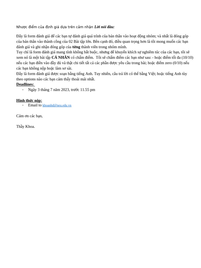 Self and Team Evaluation | PDF