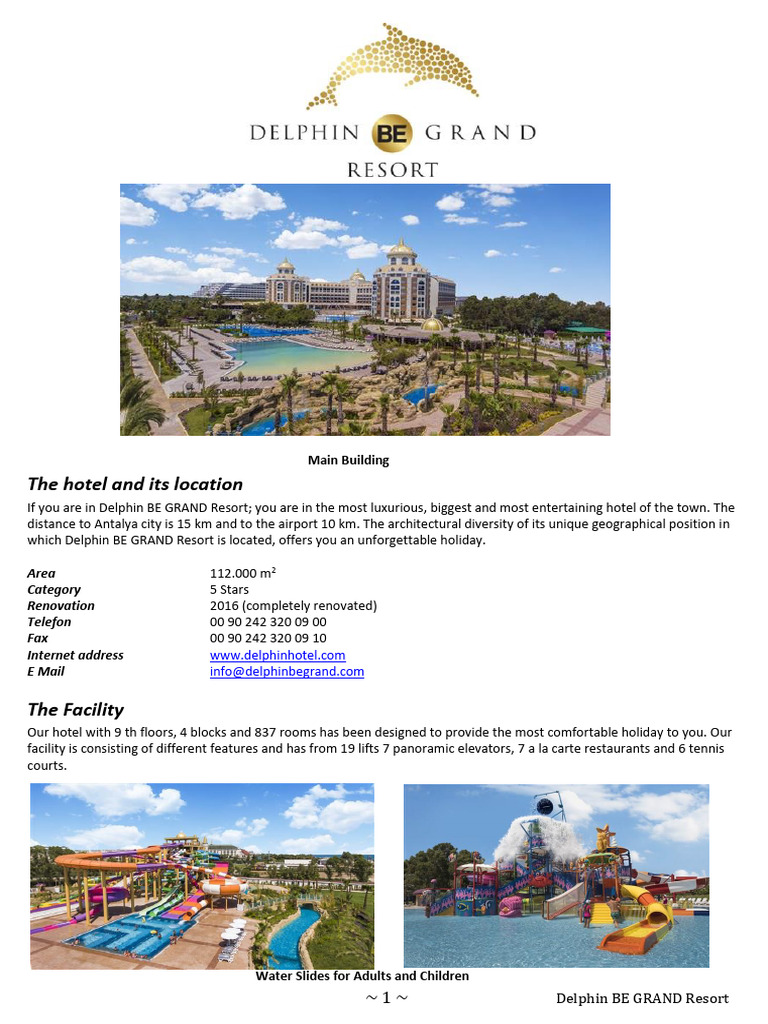 Delphin Be Grand Factsheet Uai en | PDF