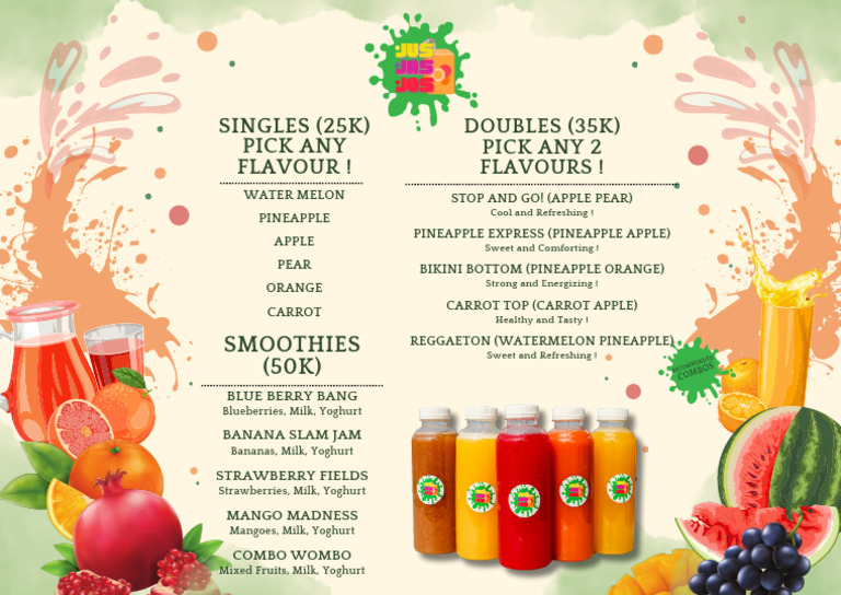 Menu Jus Jas Jos L | PDF