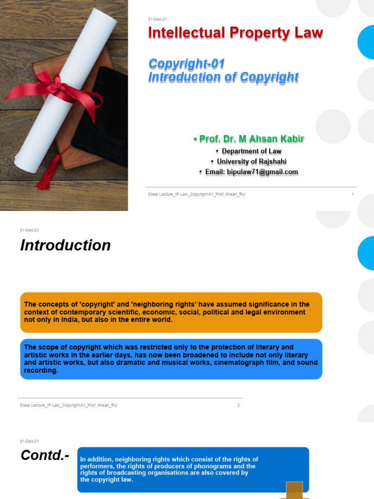 Copy Right Introduction | PDF