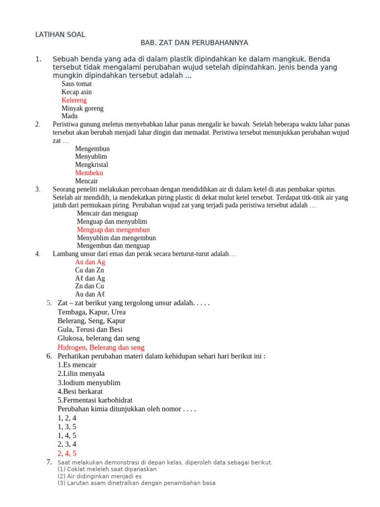 Latihan Soal Bab 2 | PDF