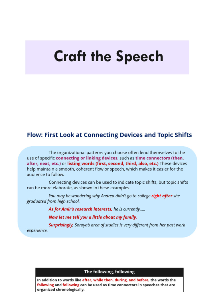 Self Introduction - Craft The Speech | PDF