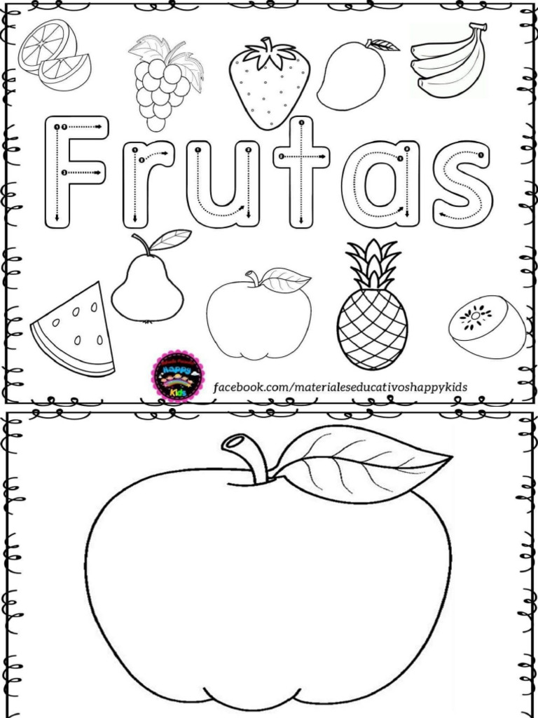 Cuaderno para Trabajar Frutas Recopilado Por Materiales Educativos para ...
