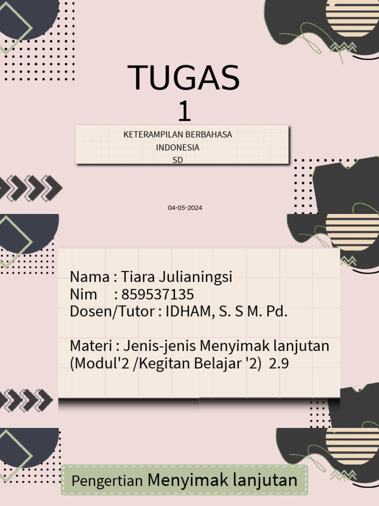 Tugas 1 Bhs Indonesia Tiara | PDF