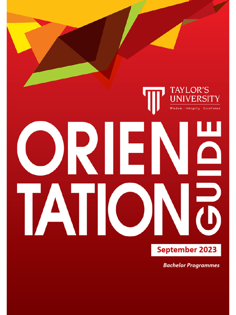 Taylors Orientation Guide Bachelor v020823 | PDF