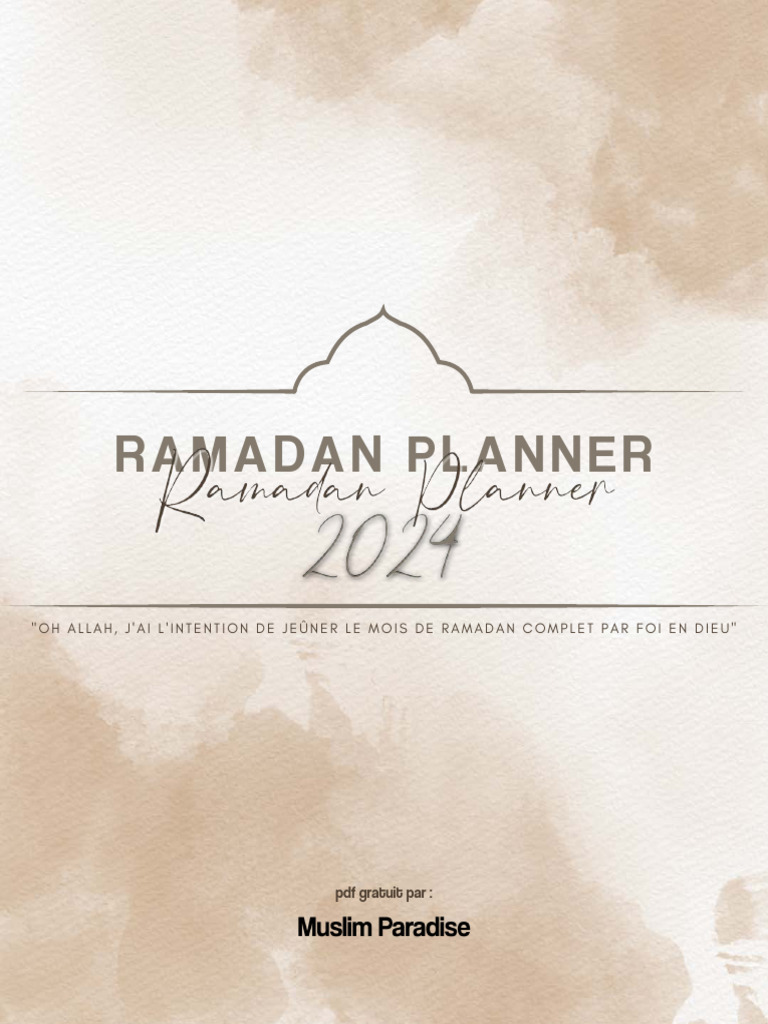 Ramadan Planner | PDF