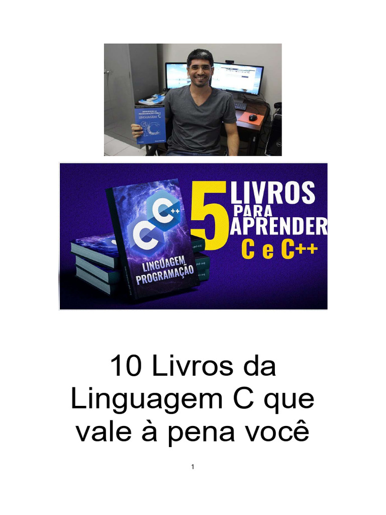 10 Livros Da Linguagem C Que Vale À Pena Você Ler - 329pag | PDF