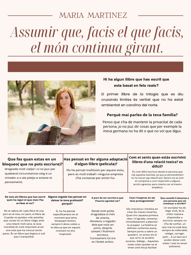 Brown Modern Fashion Magazine Article A4 Document | PDF