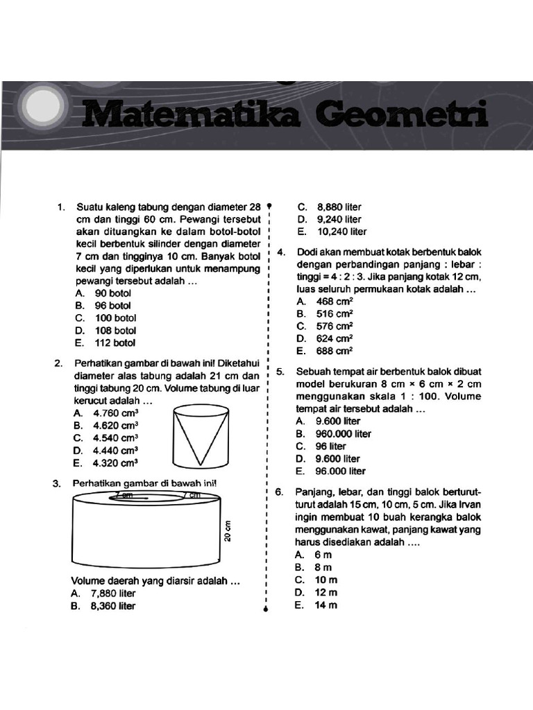 Tiu Matematika Geometri | PDF