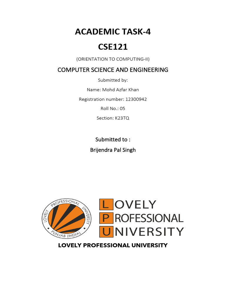 Cse121 Ca4 12300942 | PDF