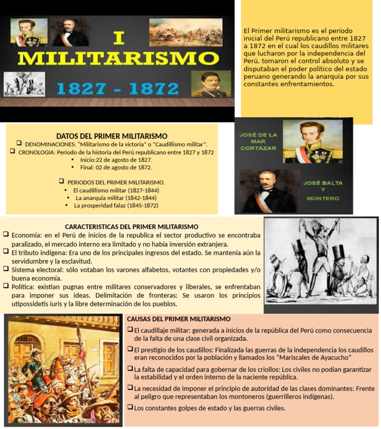 El Primer Militarismo | PDF