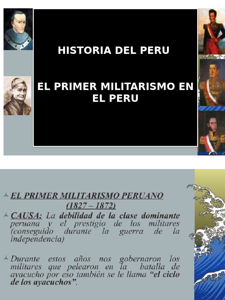 El Primer Militarismo en El Peru | PDF