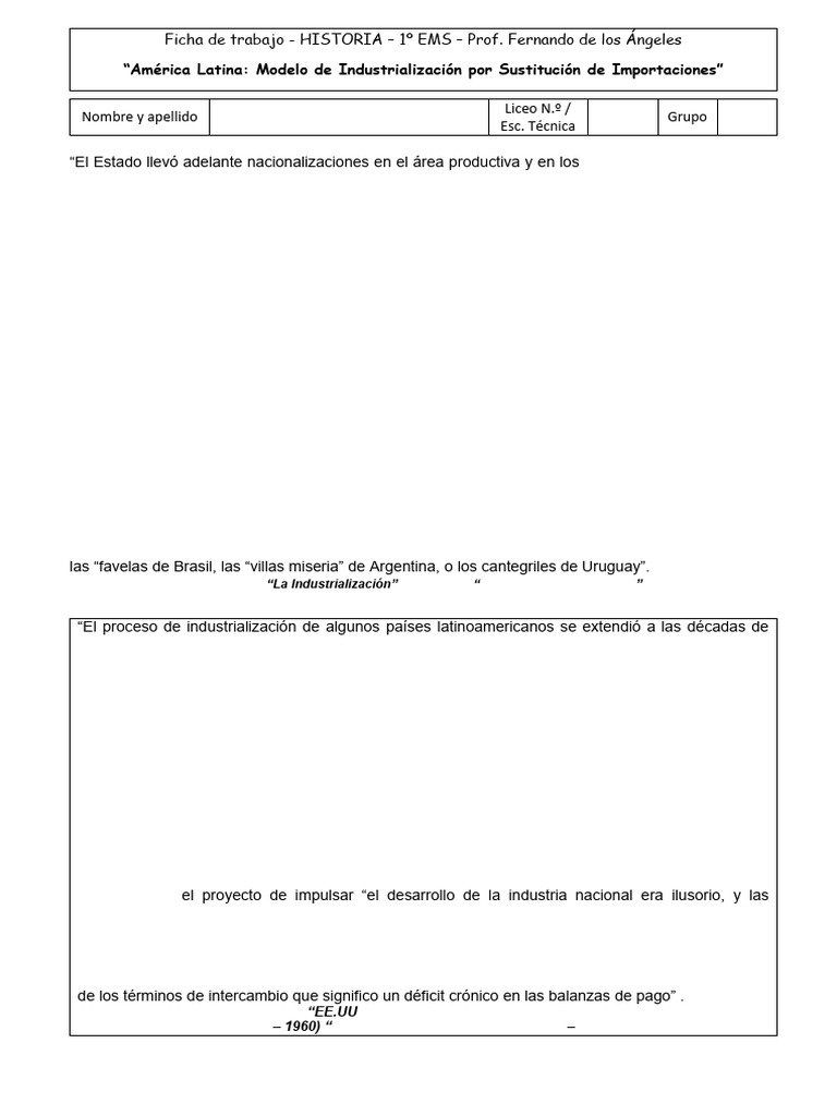 Ficha - Modelo ISI | PDF