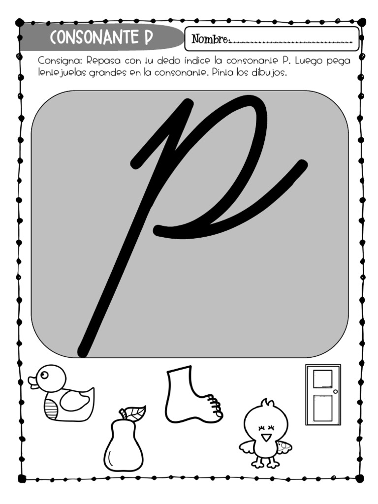 Fichas Consonante P | PDF