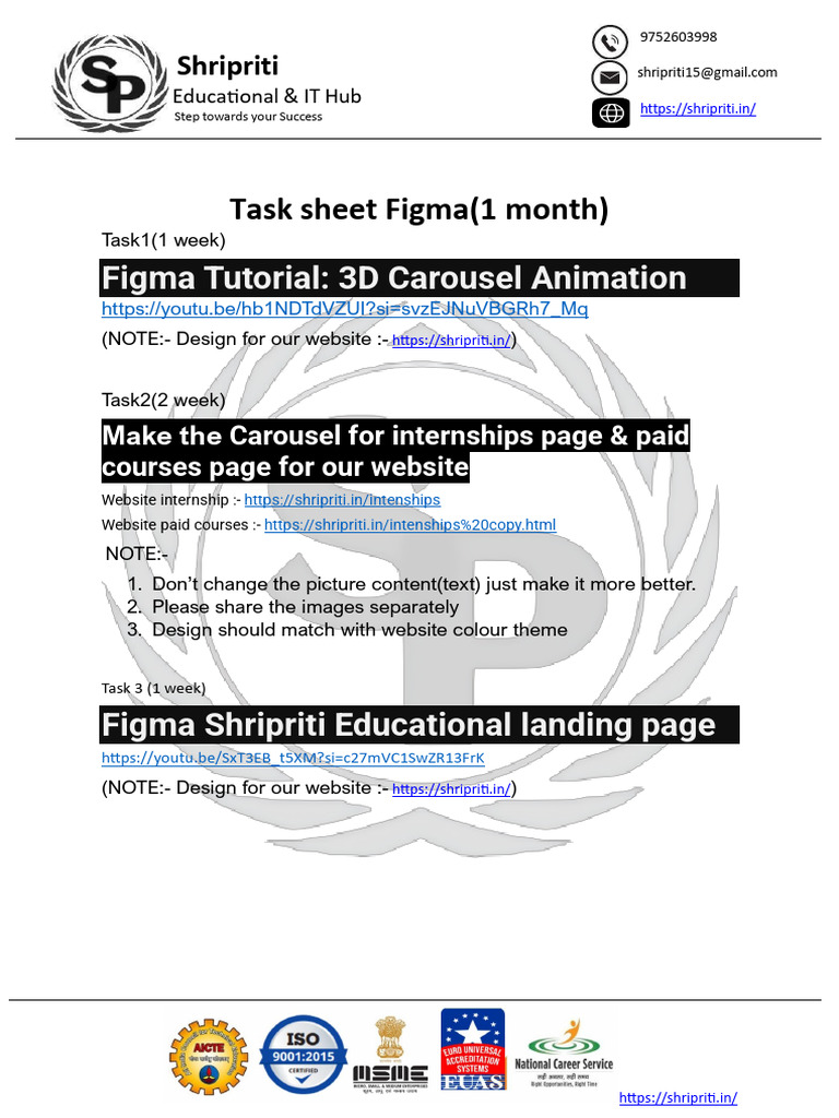 Figma Task Sheets-3 | PDF