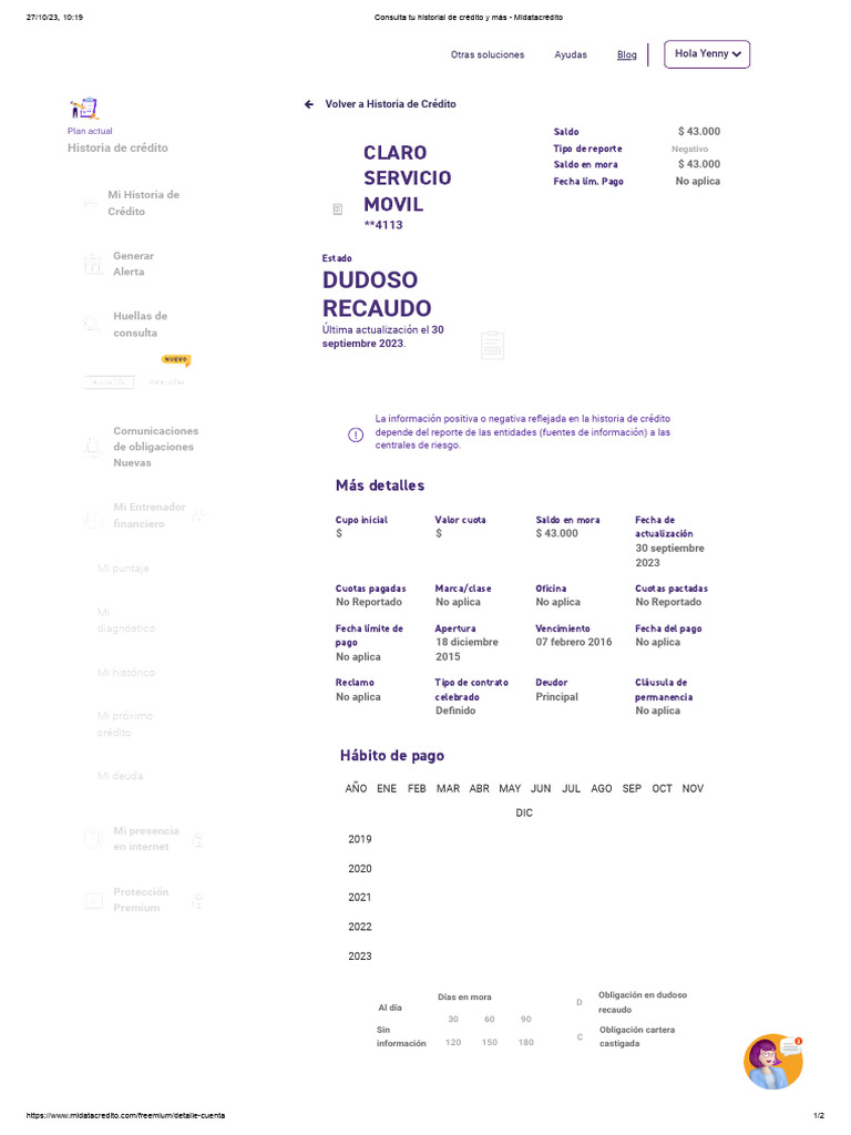 Consulta Tu Historial de Crédito y Más - Midatacrédito 2 | PDF ...