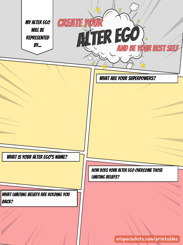 Alter Ego Worksheet - EFS | PDF