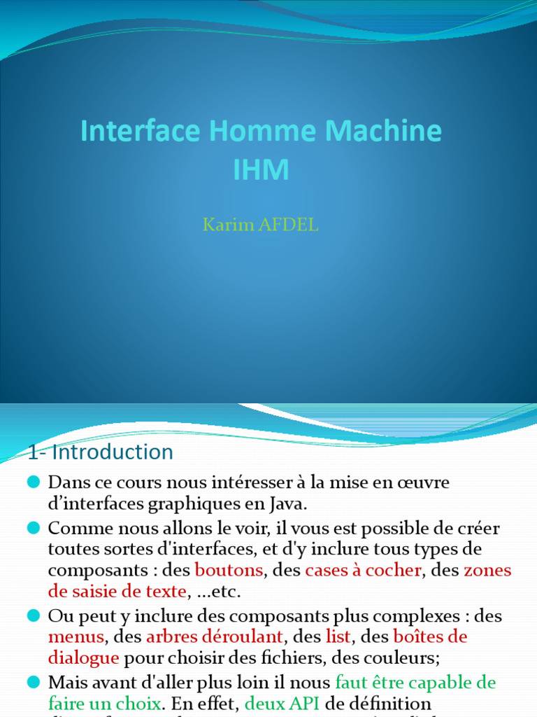 2) Cours Ihm Afdel | PDF
