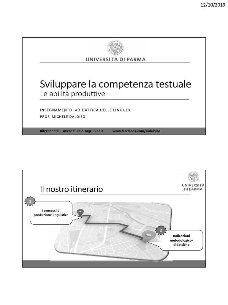 Lezione 11 SVILUPPO INPUT SCRITTO | PDF