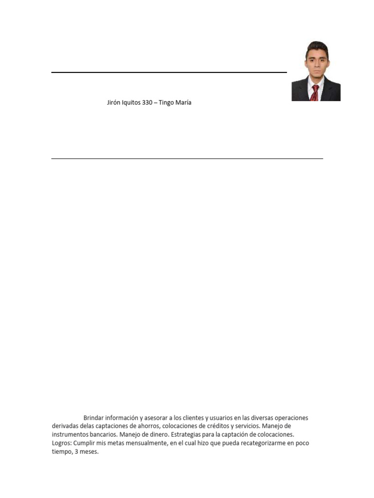 CV Luis Barrera - Bbva | PDF | Business | Negocios