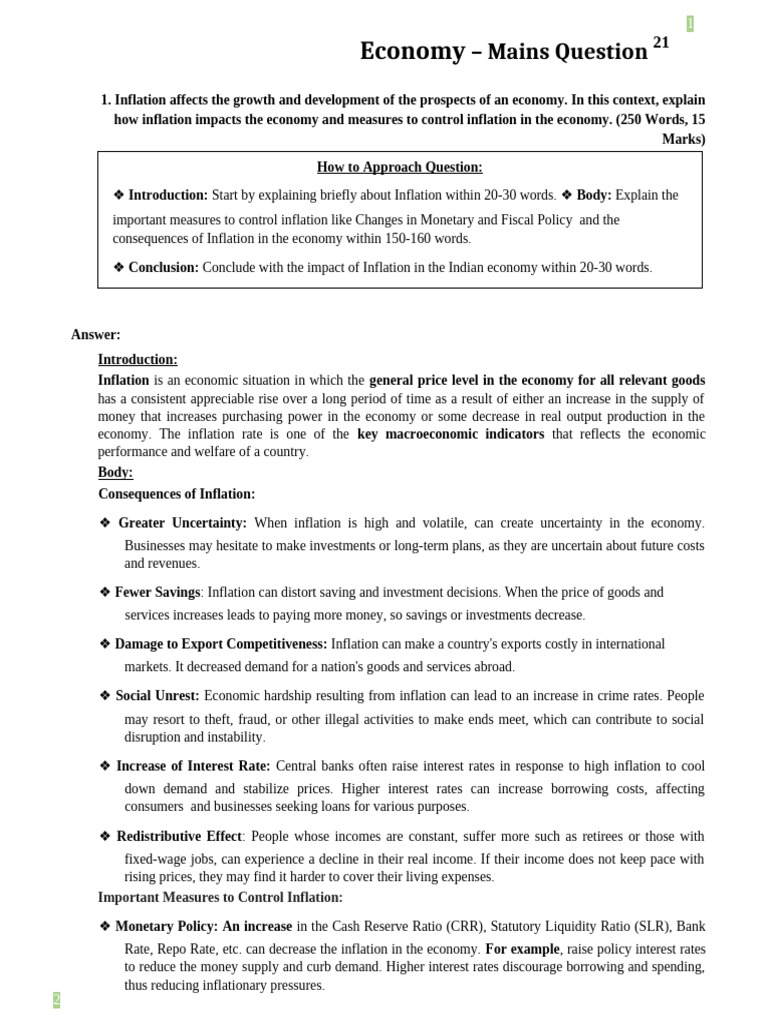 Merged Economy Questions Merge | PDF