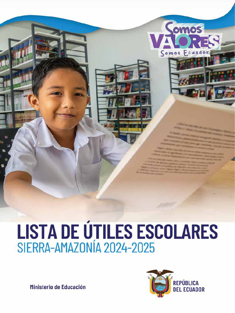 Lista Utiles Sierra Amazonia 2024 2025 | PDF