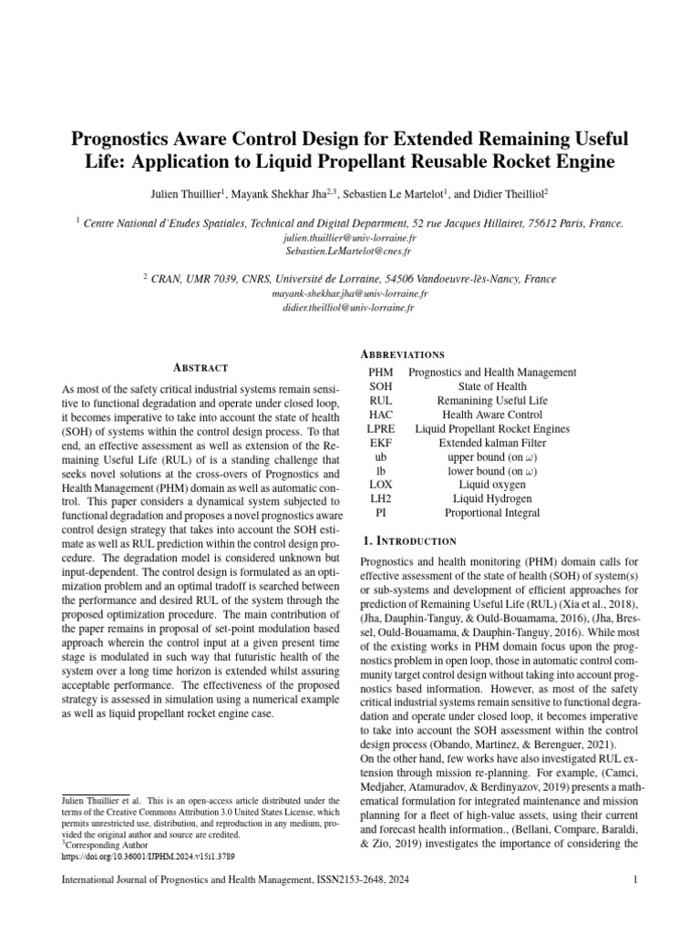 Prognostics Aware Control Design For Extended Remaining Useful Life: Application To Liquid ...