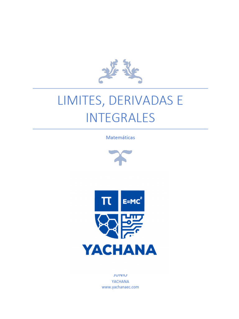 Limites, Derivadas e Integrales-1 | PDF