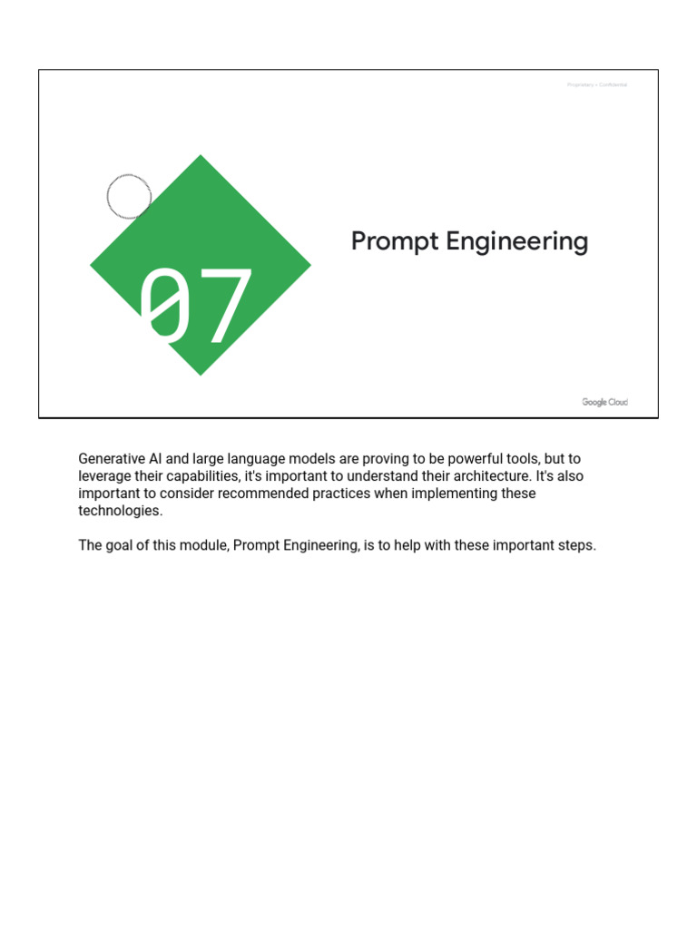 M7 - Prompt Engineering v5.2 - ILT | PDF | I Pv6 | Computers