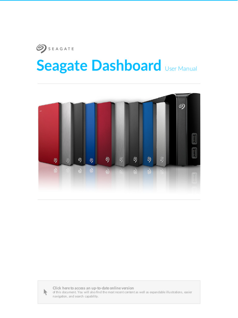 Seagate Dashboard en - US | PDF
