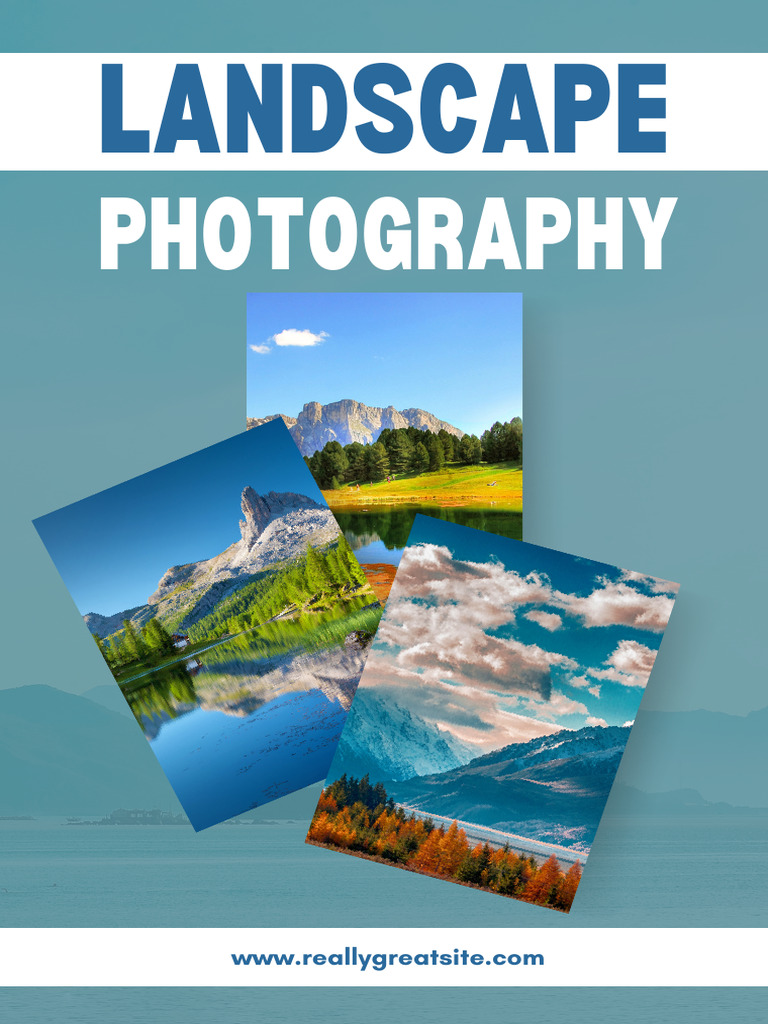Landscape Photography Ideas For Beginners On A PDF Mockup Pinterest | PDF