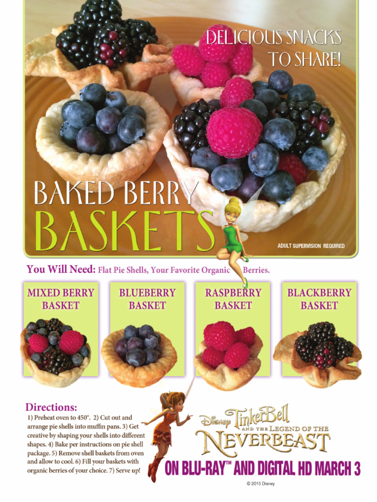 Tinker Bell and The Legend of The NeverBeast Berry Basket Recipe 1 | PDF
