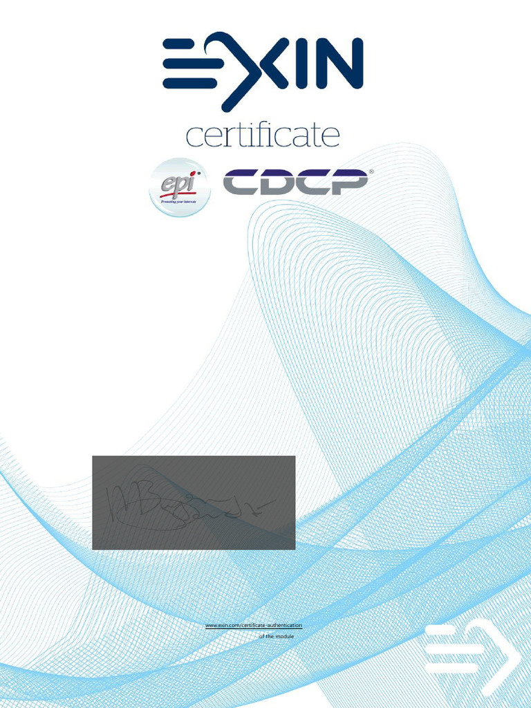 CDCP EXIN Certification | PDF