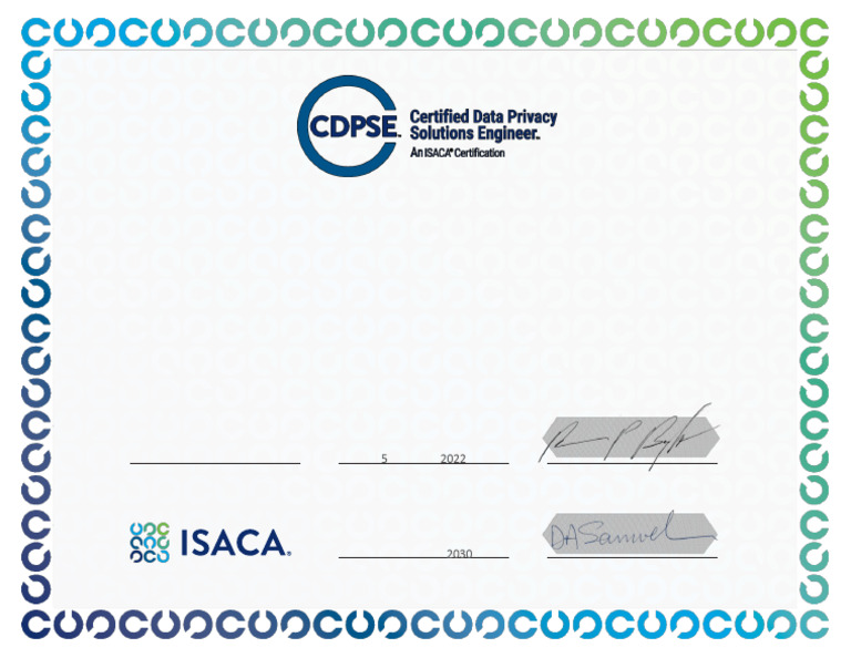 CDPSE Certification | PDF