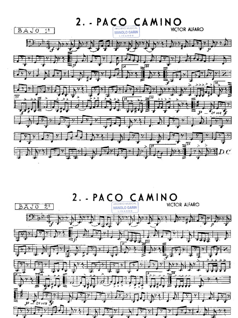 Paco Camino (Pasodoble) | PDF