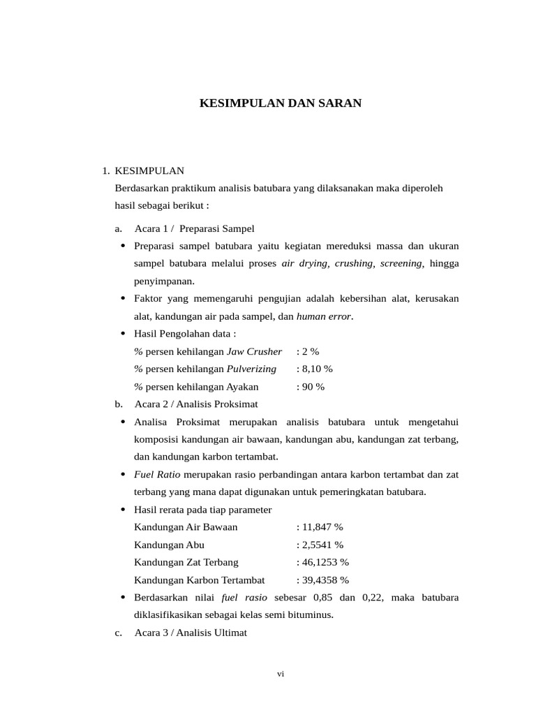 Kesimpulan Dan Saran | PDF