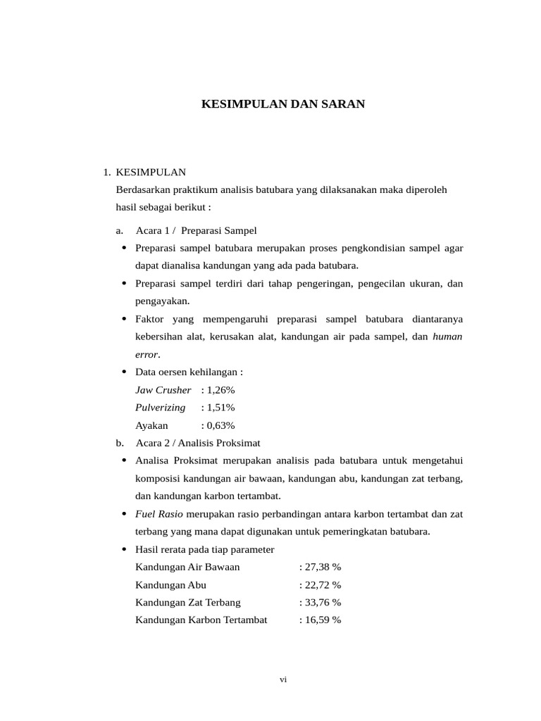 Kesimpulan Saran | PDF