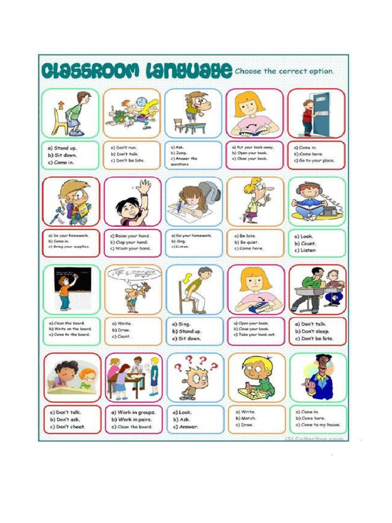 1° The Classroom Languages | PDF