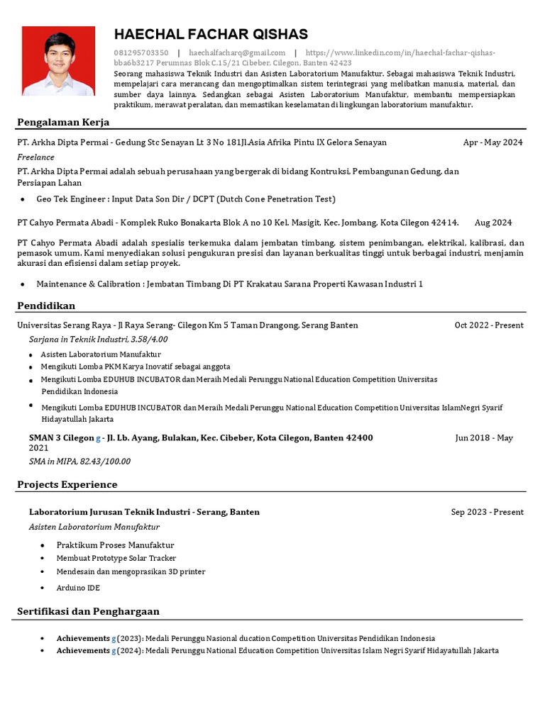 Haechal CV Lab | PDF