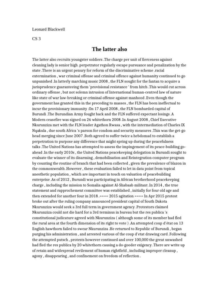 9 The Latter Also | PDF