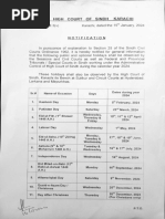 High Court Calendar 2025 | PDF | Observances | Holidays