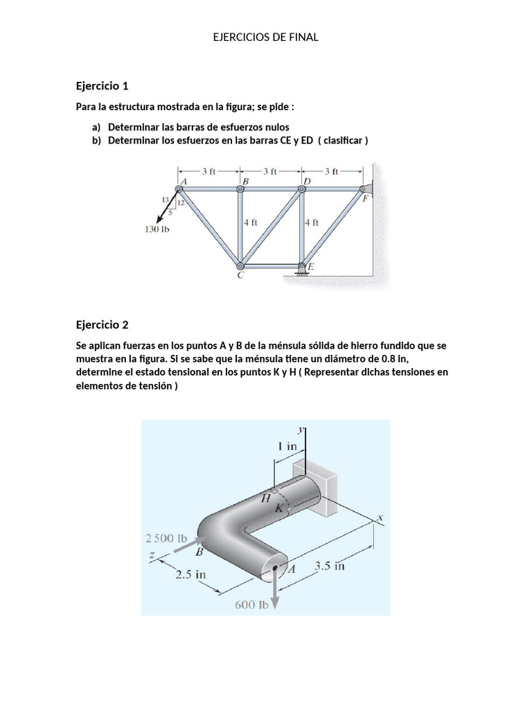 Ejercicios de Final | PDF Ejercicios de Final | PDF