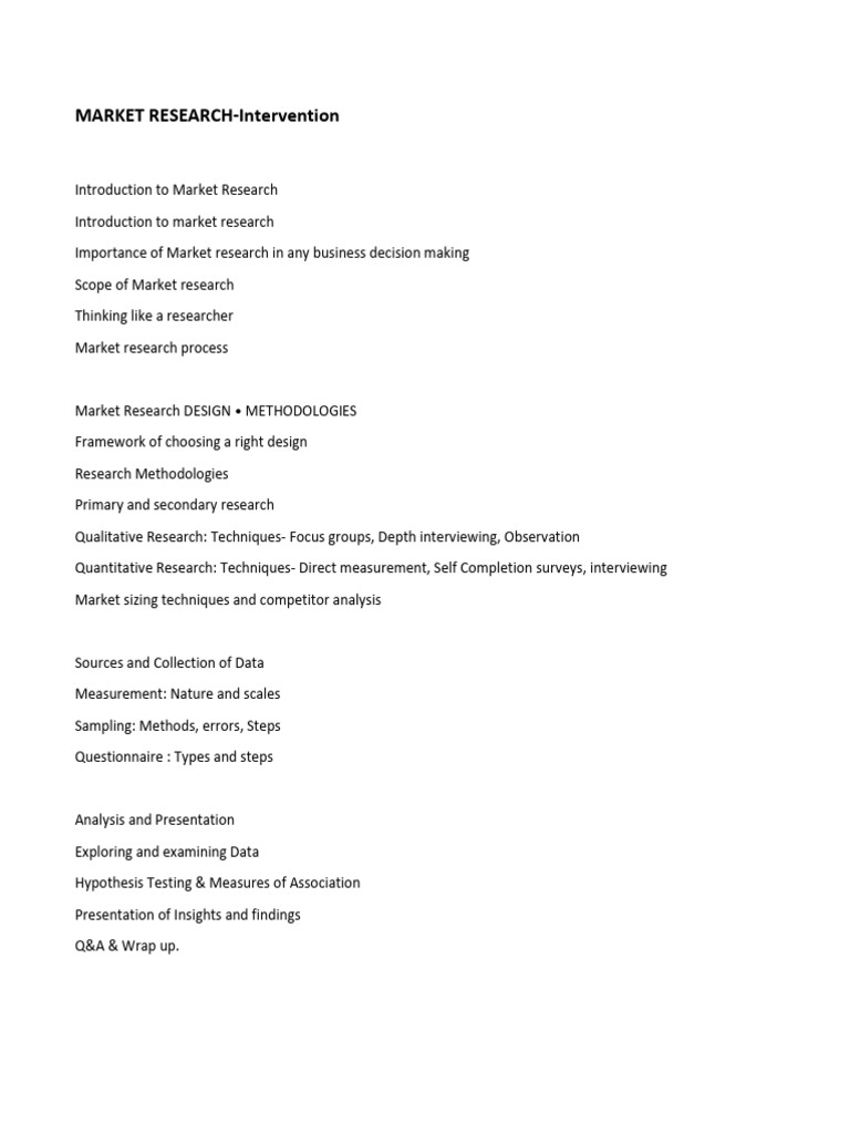 market research | PDF